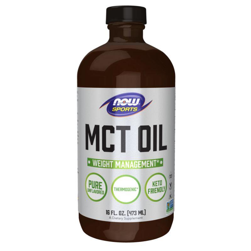 MCT OIL Liquid (473ml) - NOW Foods | Bardolino.nl
